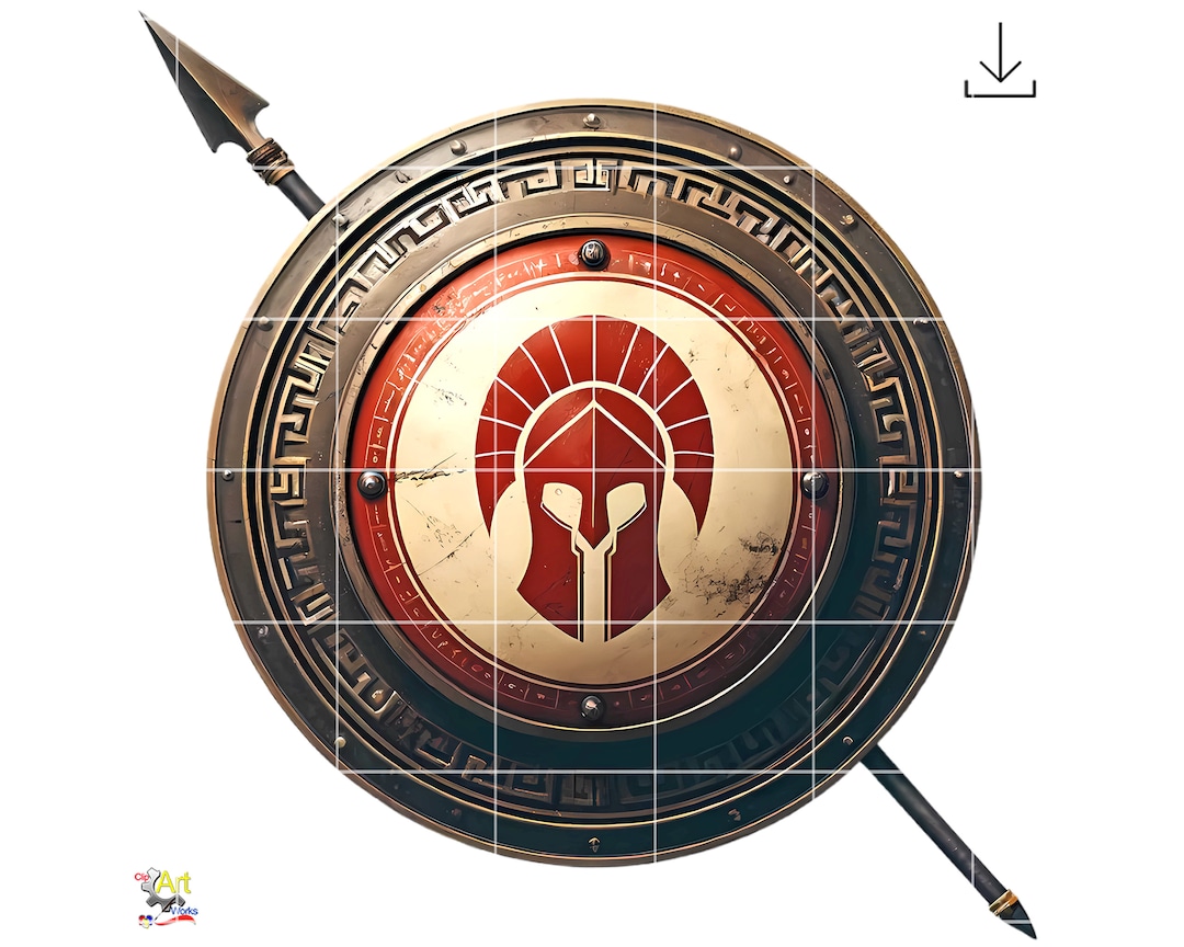 Spartan Shield Sparta PNG Clipart - Etsy