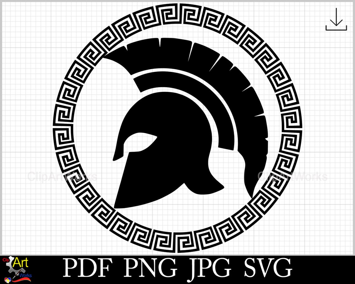 Spartan Helmet Sparta Svg Clipart - Etsy