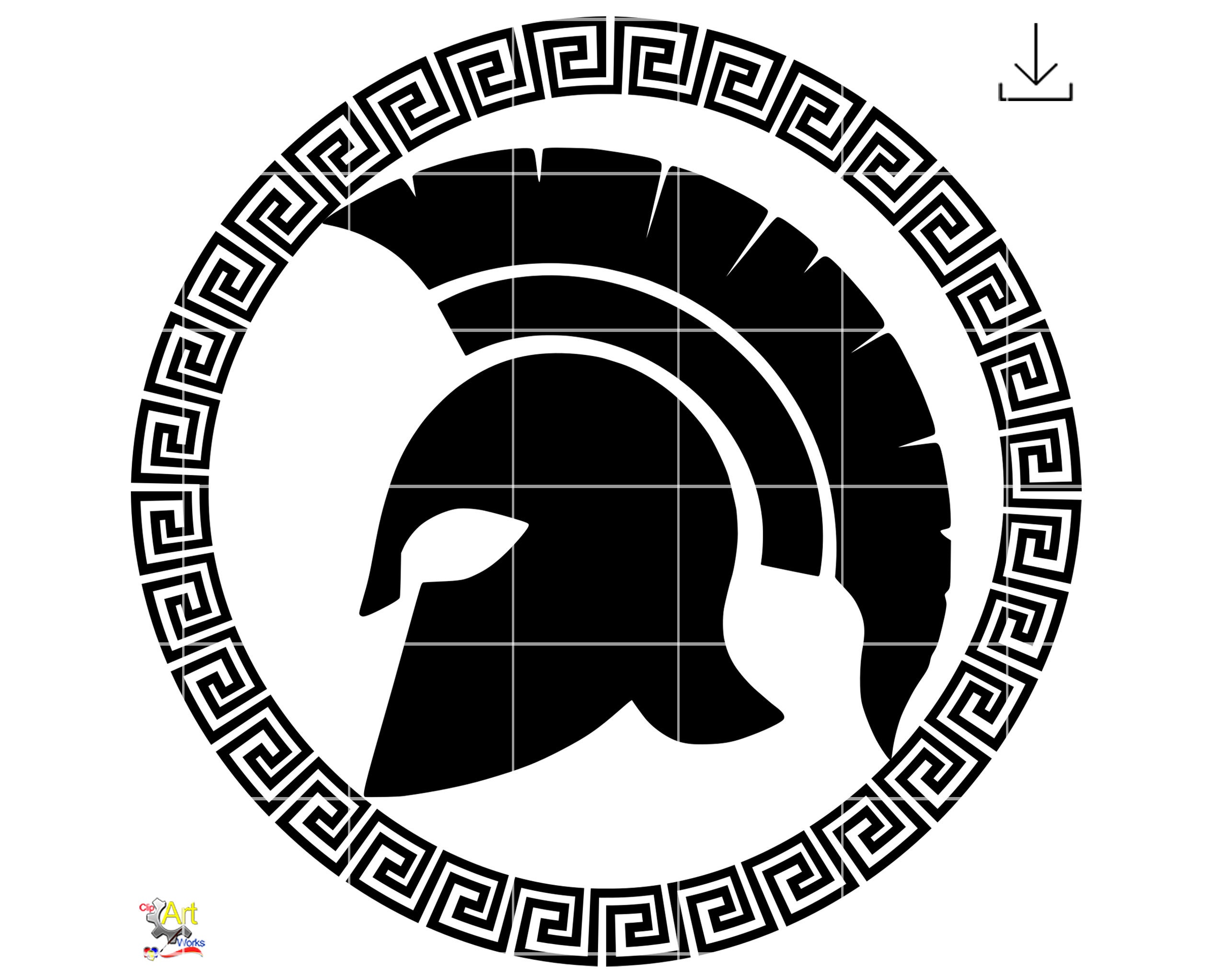 Spartanischer Helm Clipart
