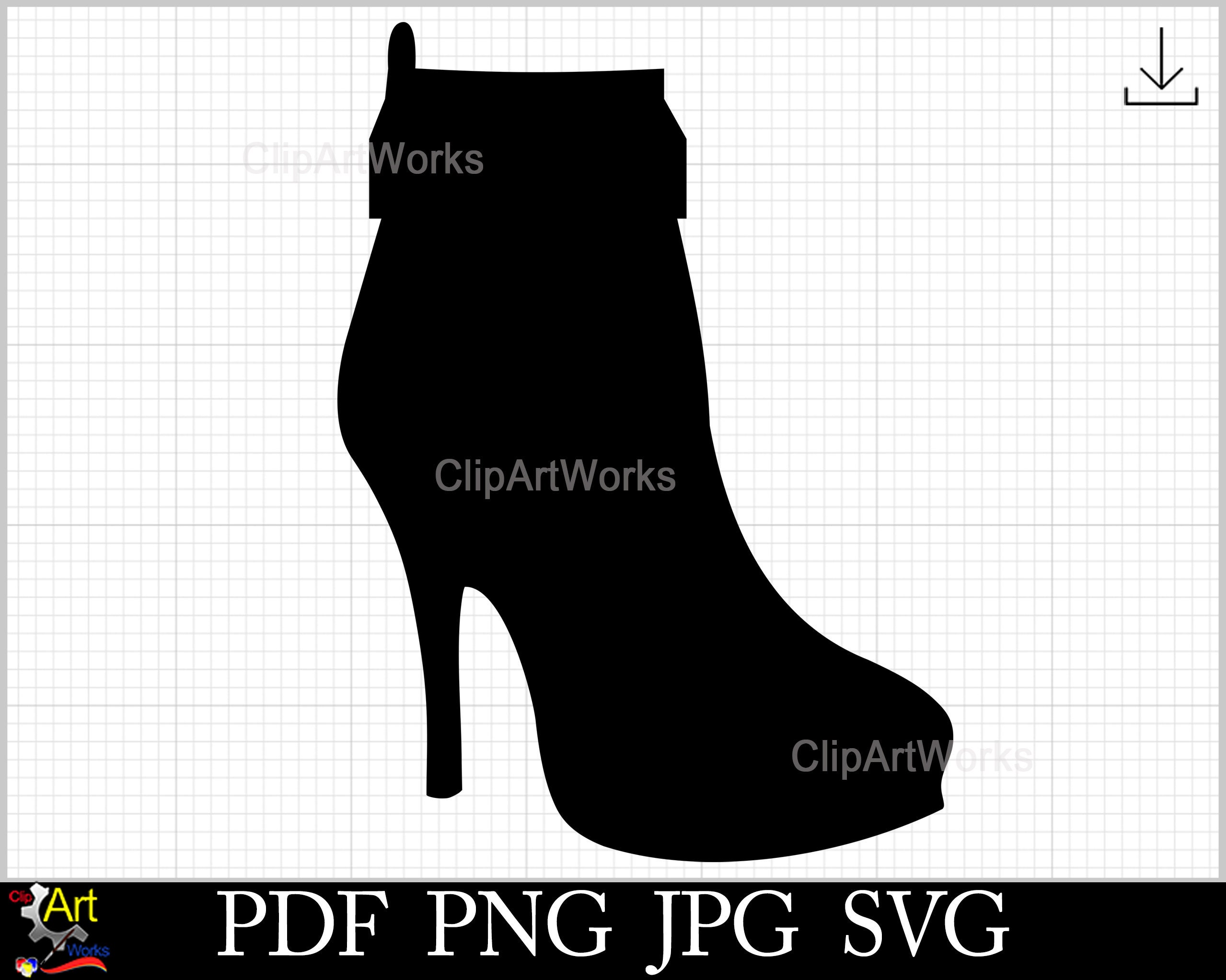 High Heel Boot Silhouette