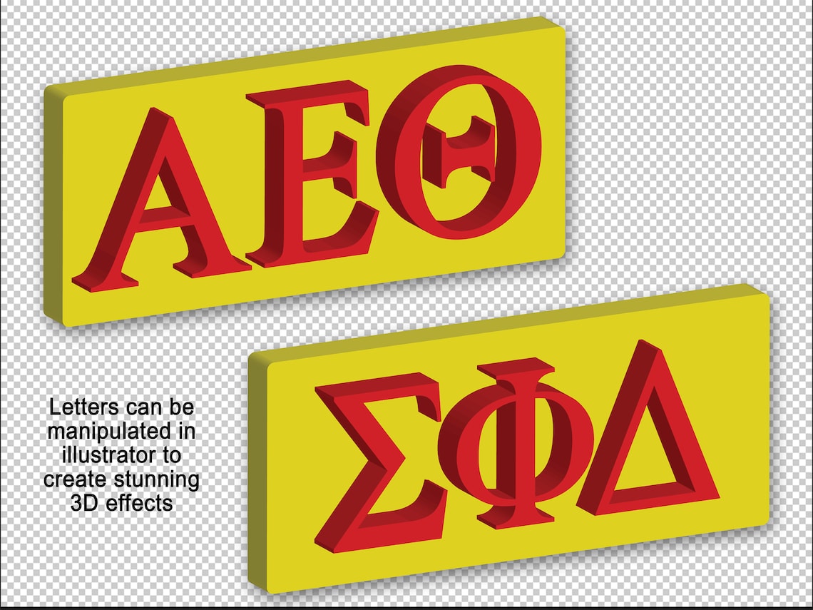 Greek Alphabet SVG Clipart - Etsy