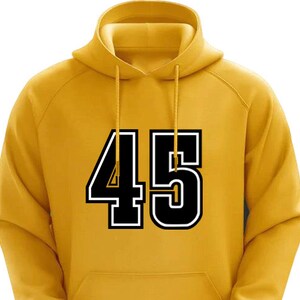 Jersey Numbers Clipart - Etsy