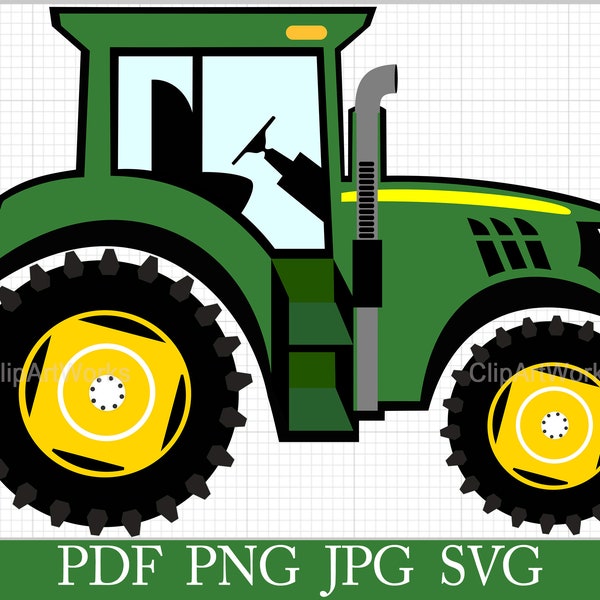 John Deere Tractor Svg - Etsy
