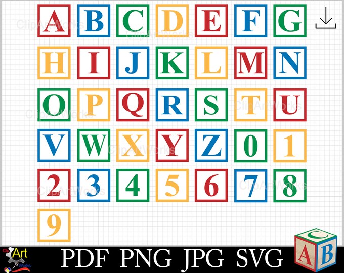 Building Block Numbers Clipart 10 PNG Happy Birthday Blocks PNG ...