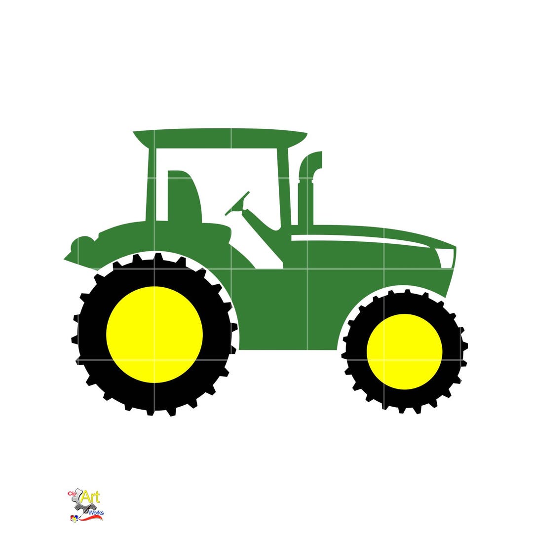 Farm Tractor Clipart: Layered Design (digital Download) - Etsy