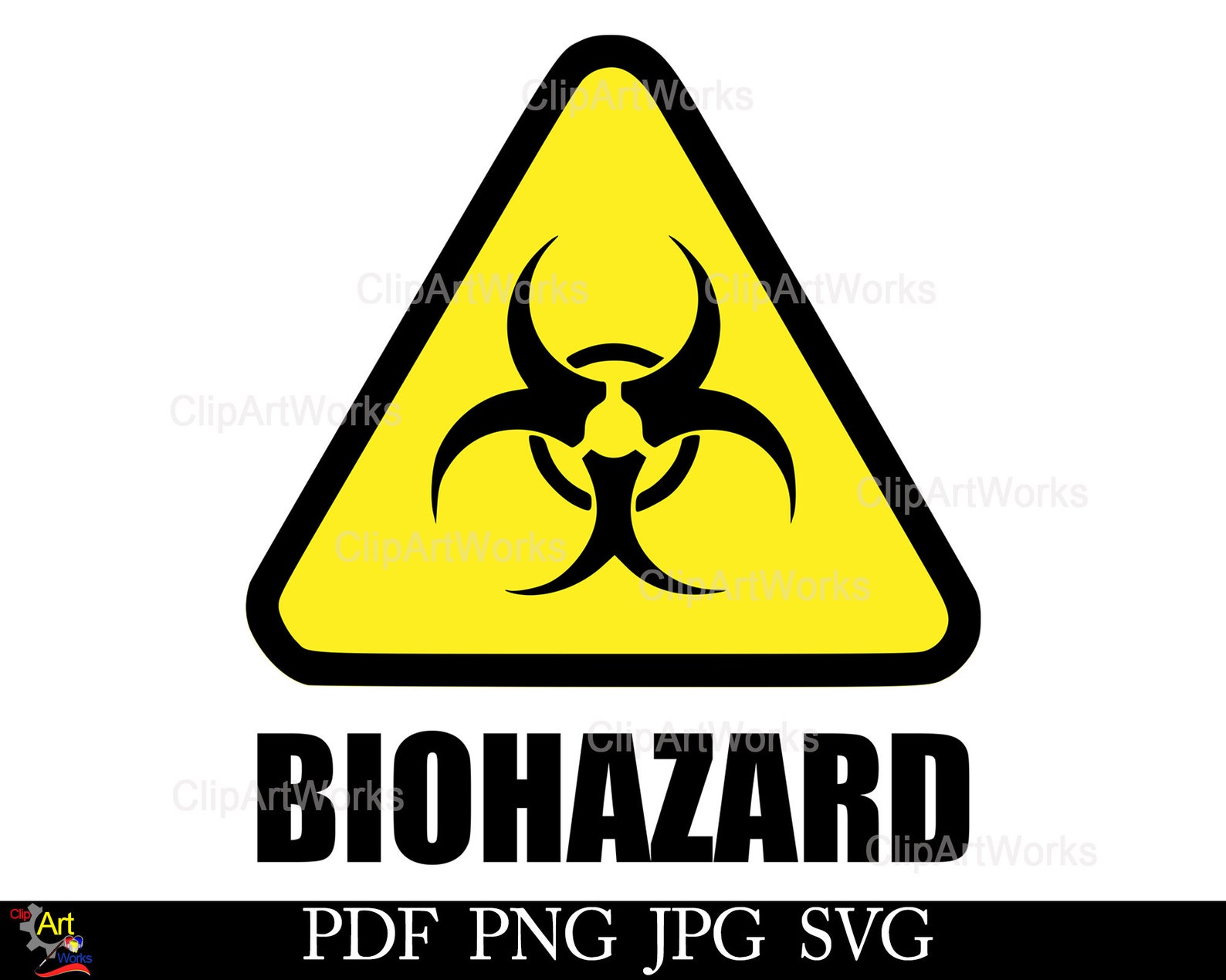 Biohazard Symbol SVG Clipart for Cricut Silhouette | Etsy Ireland