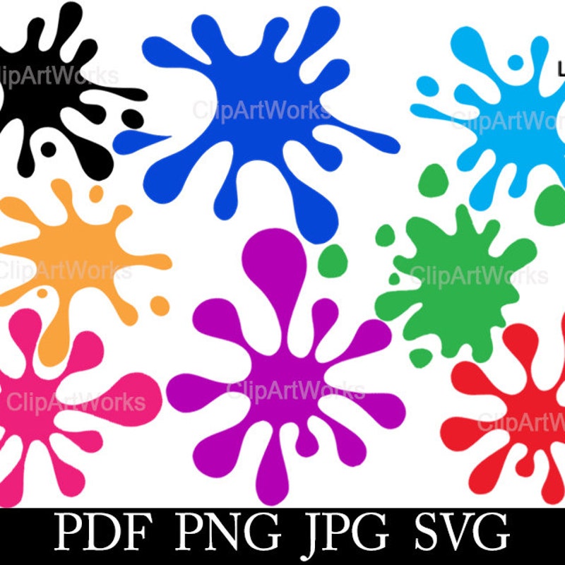 Neon Paint Splatter - Etsy