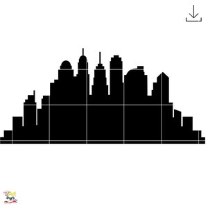 City Skyline Buildings Clipart - Etsy