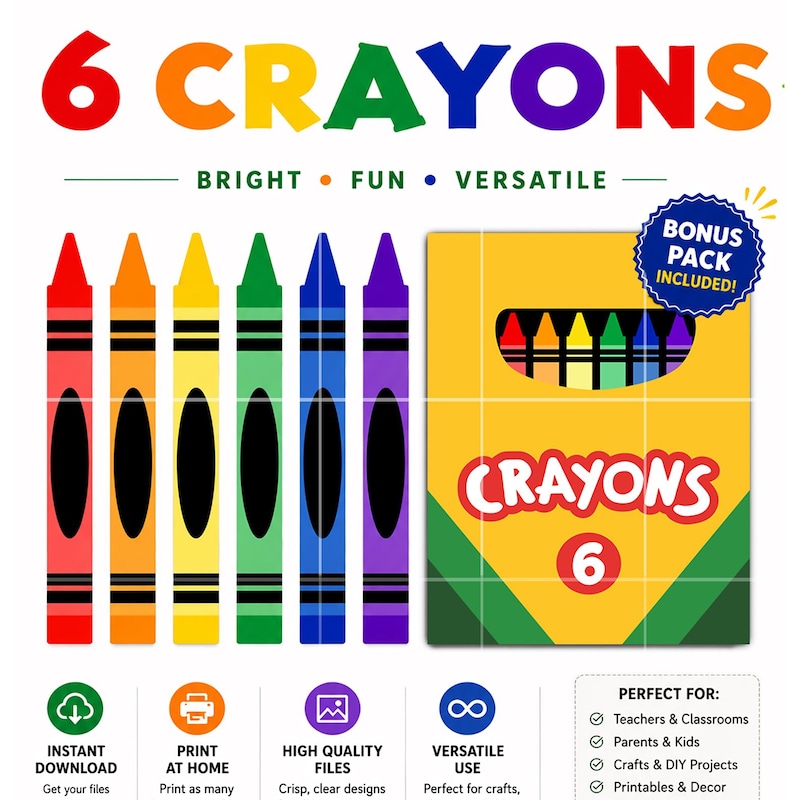 Customized Crayon Packs - Etsy
