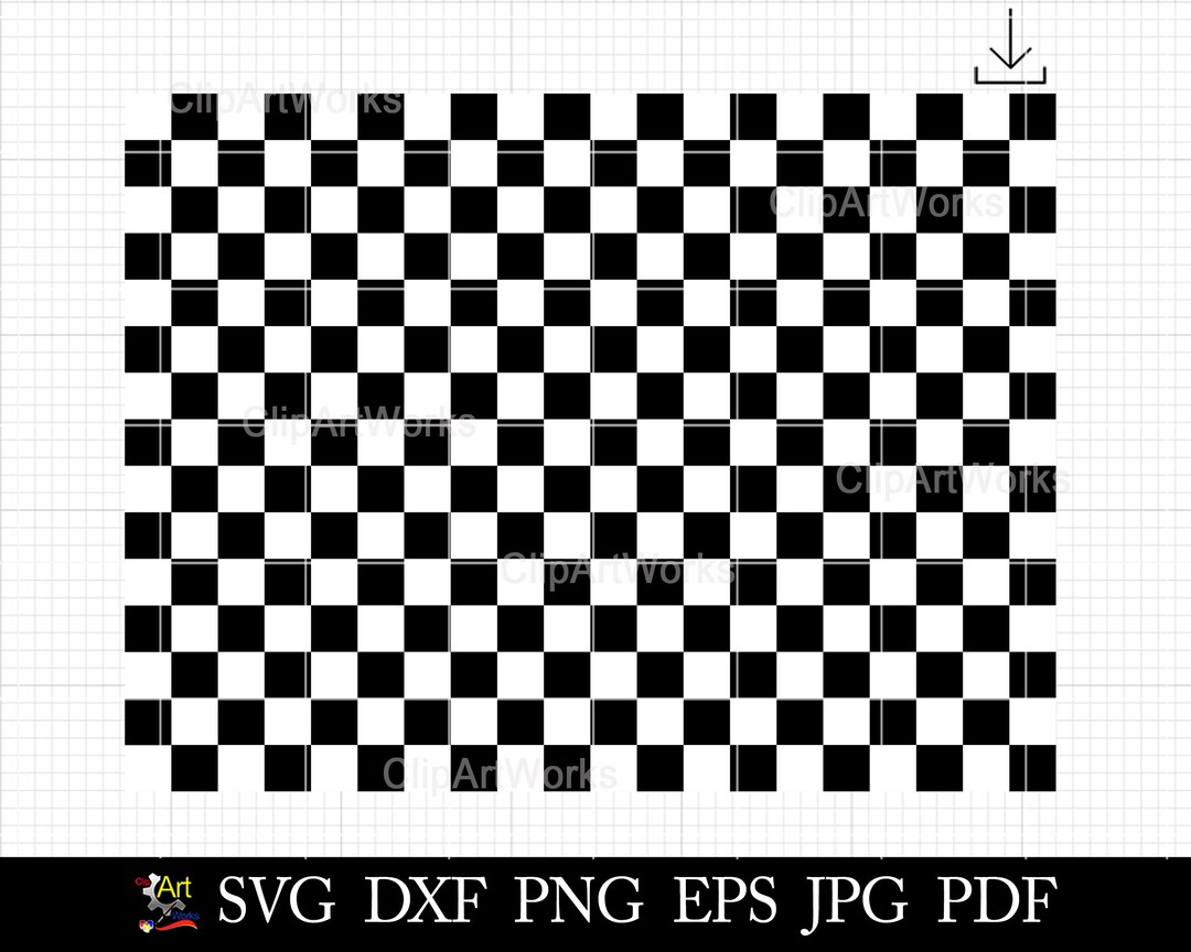 Checkered SVG Clipart - Etsy