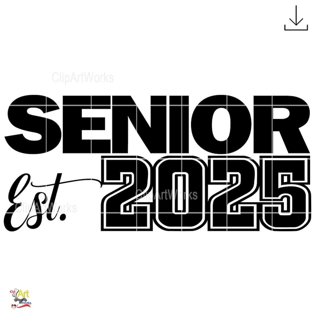 Senior 2025 SVG Clipart - Etsy