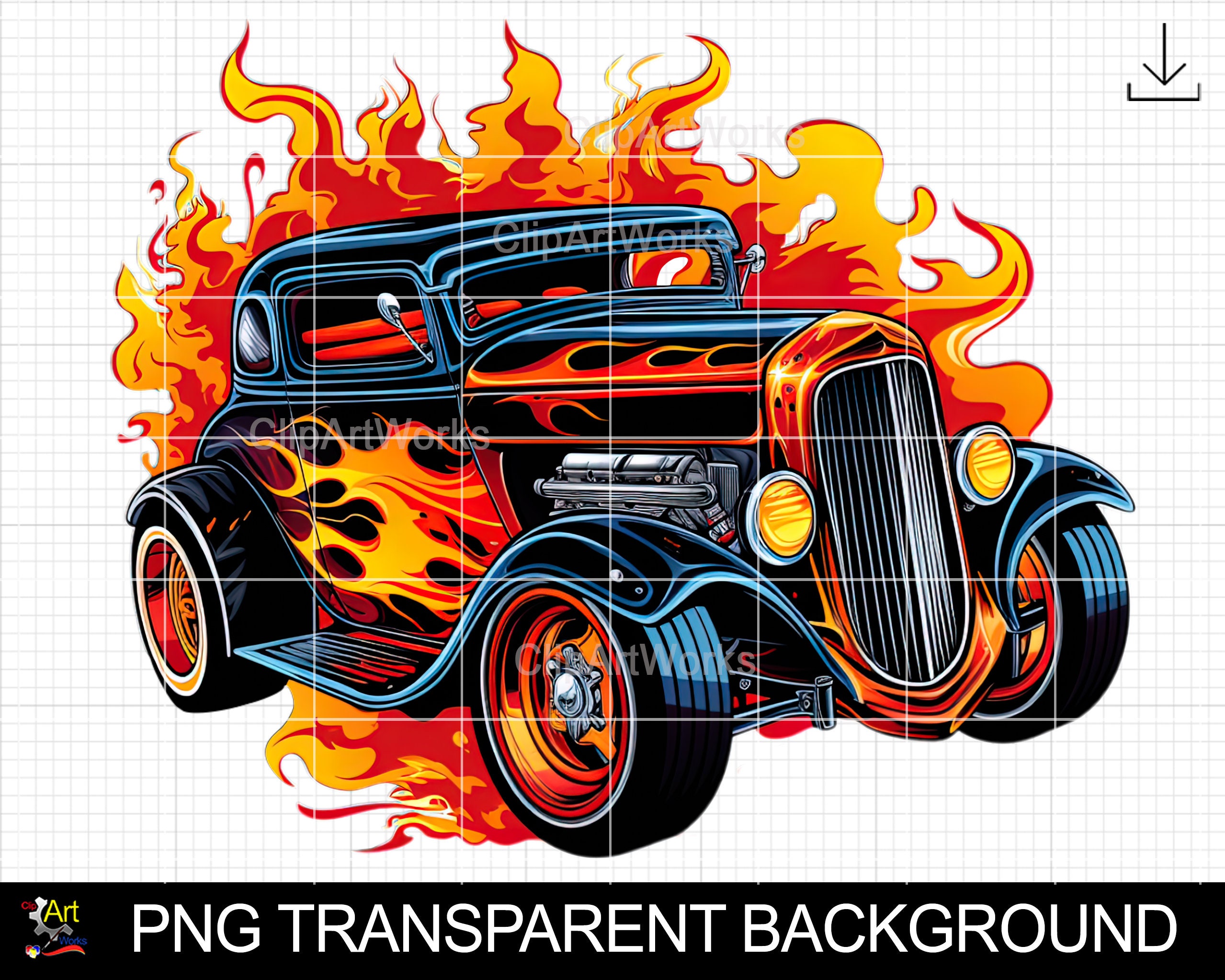 Hot Rod Flames Clip Art