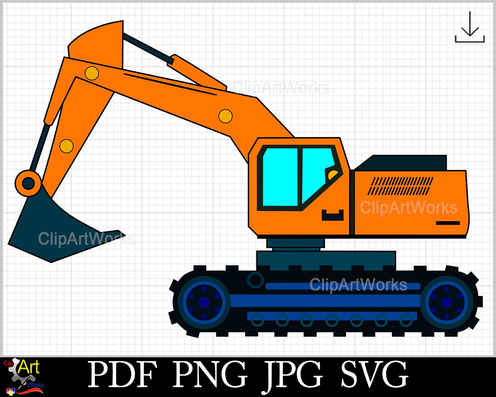 Bulldozer Construction Truck Excavator Vehicle Svg Files - Etsy