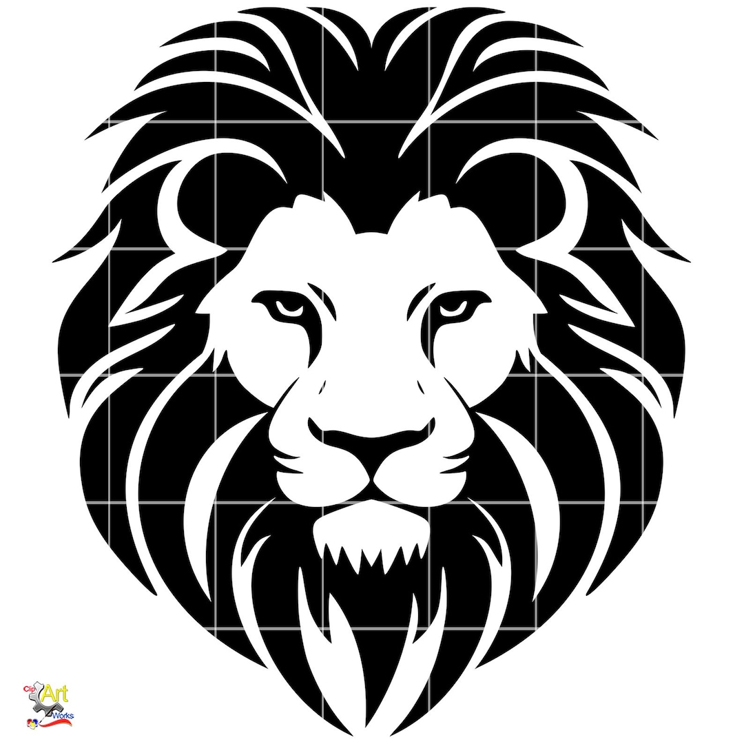 Lion Head SVG | PNG | DXF | Eps | Jpg | Pdf – Wild Animal Clipart for ...