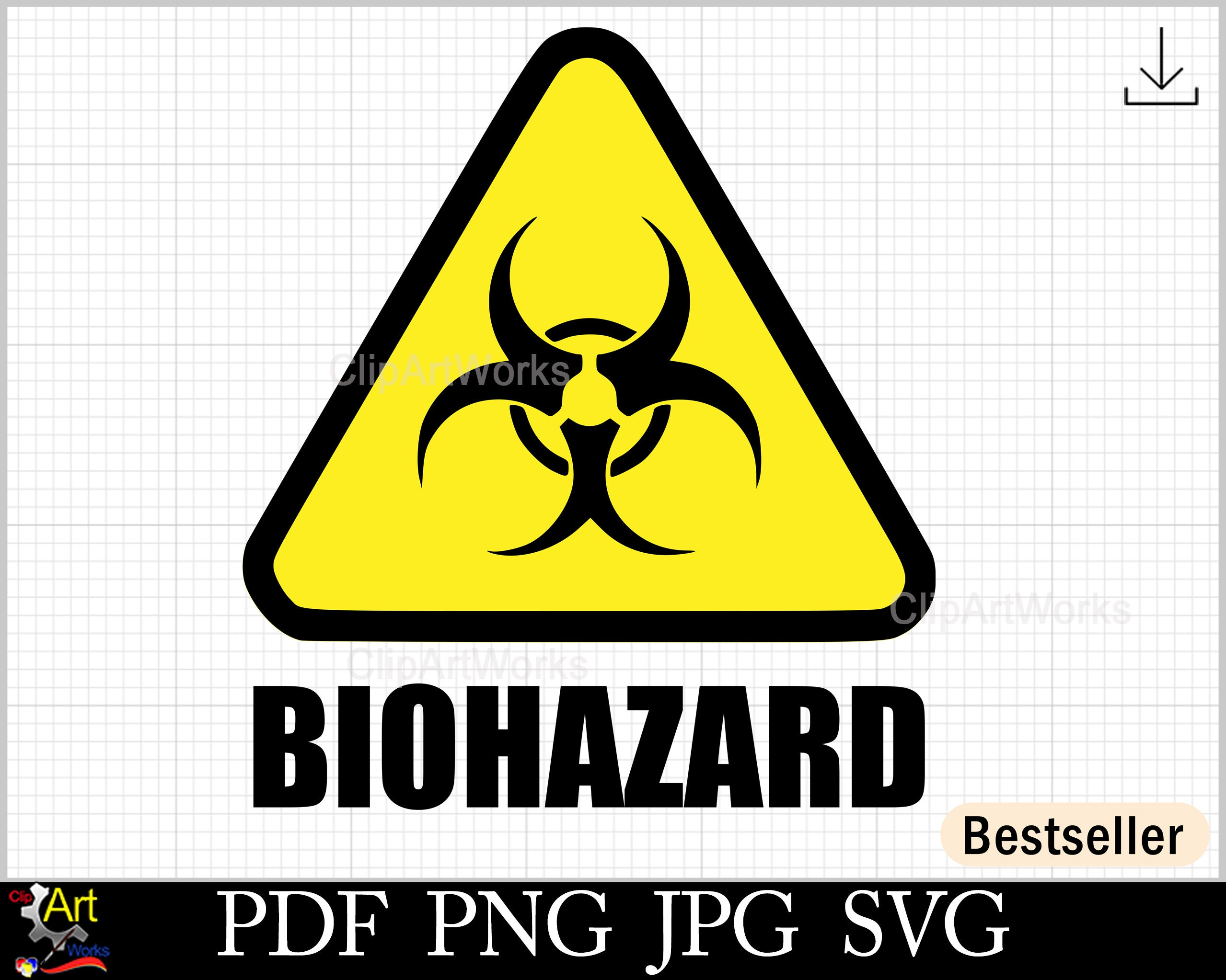 Universal Biohazard Symbol Clip Art