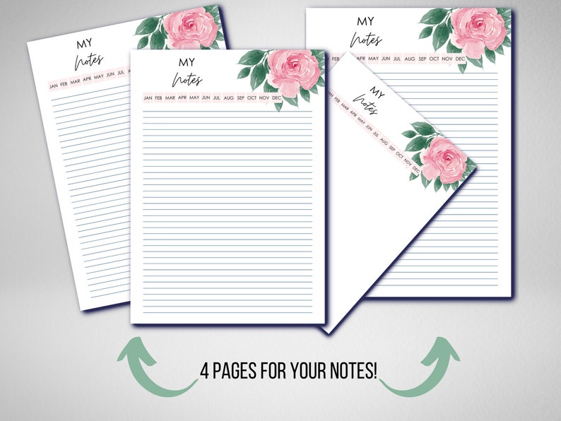 Pink Bill Tracker Monthly Bill Tracker Bill Organizer With - Etsy