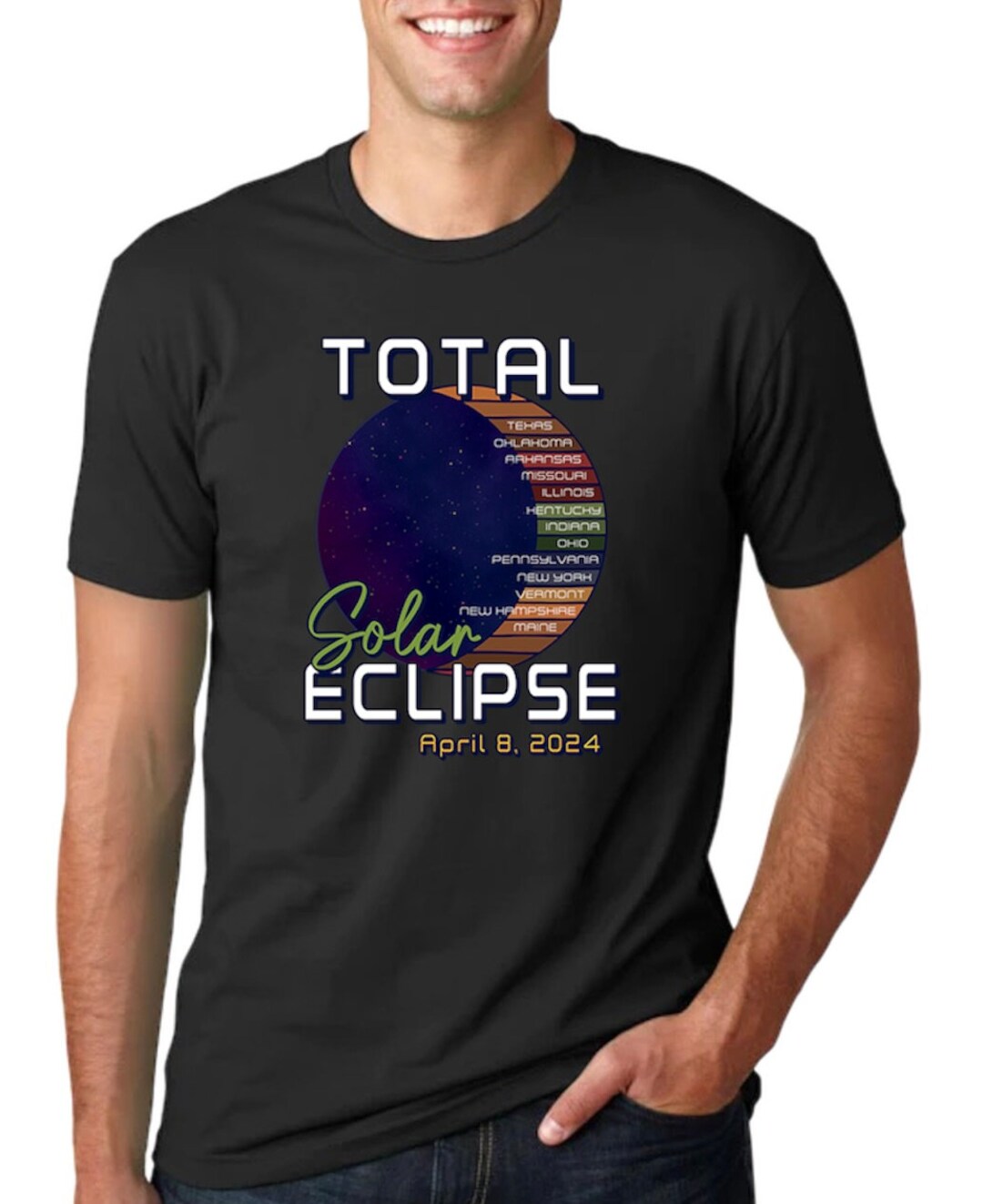 Total Eclipse 2024 T-shirt - Etsy