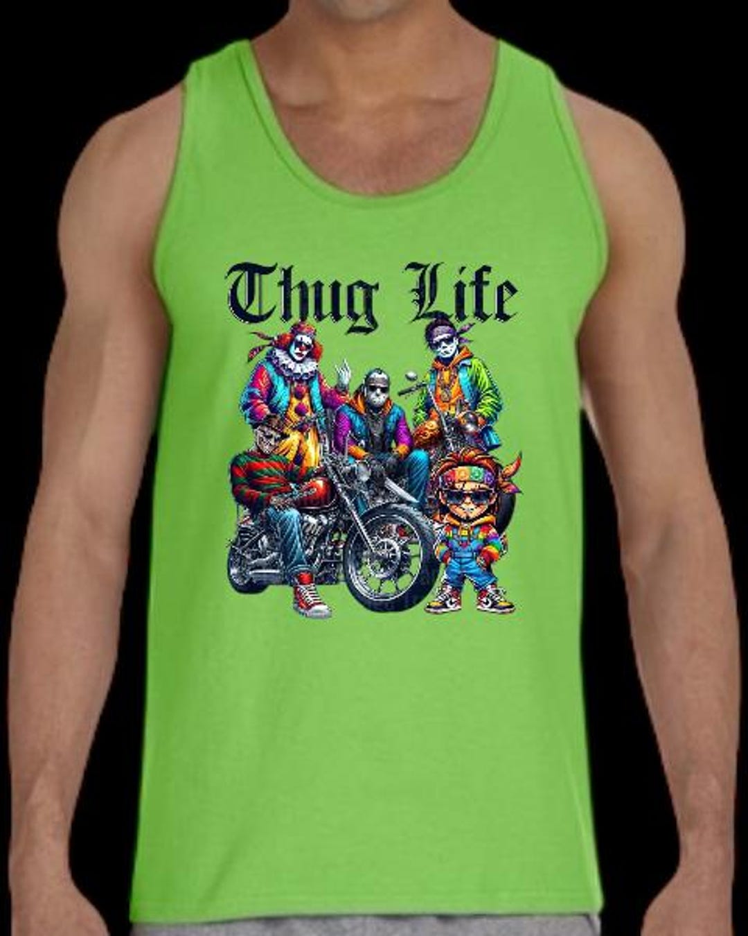 Thug Life Killer Clowns Biker Tank - Etsy