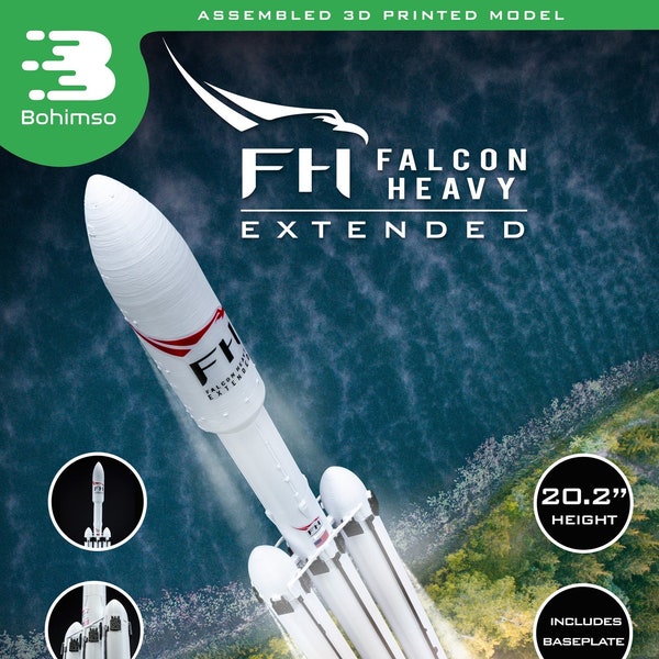 Falcon Heavy Model Rocket - Etsy