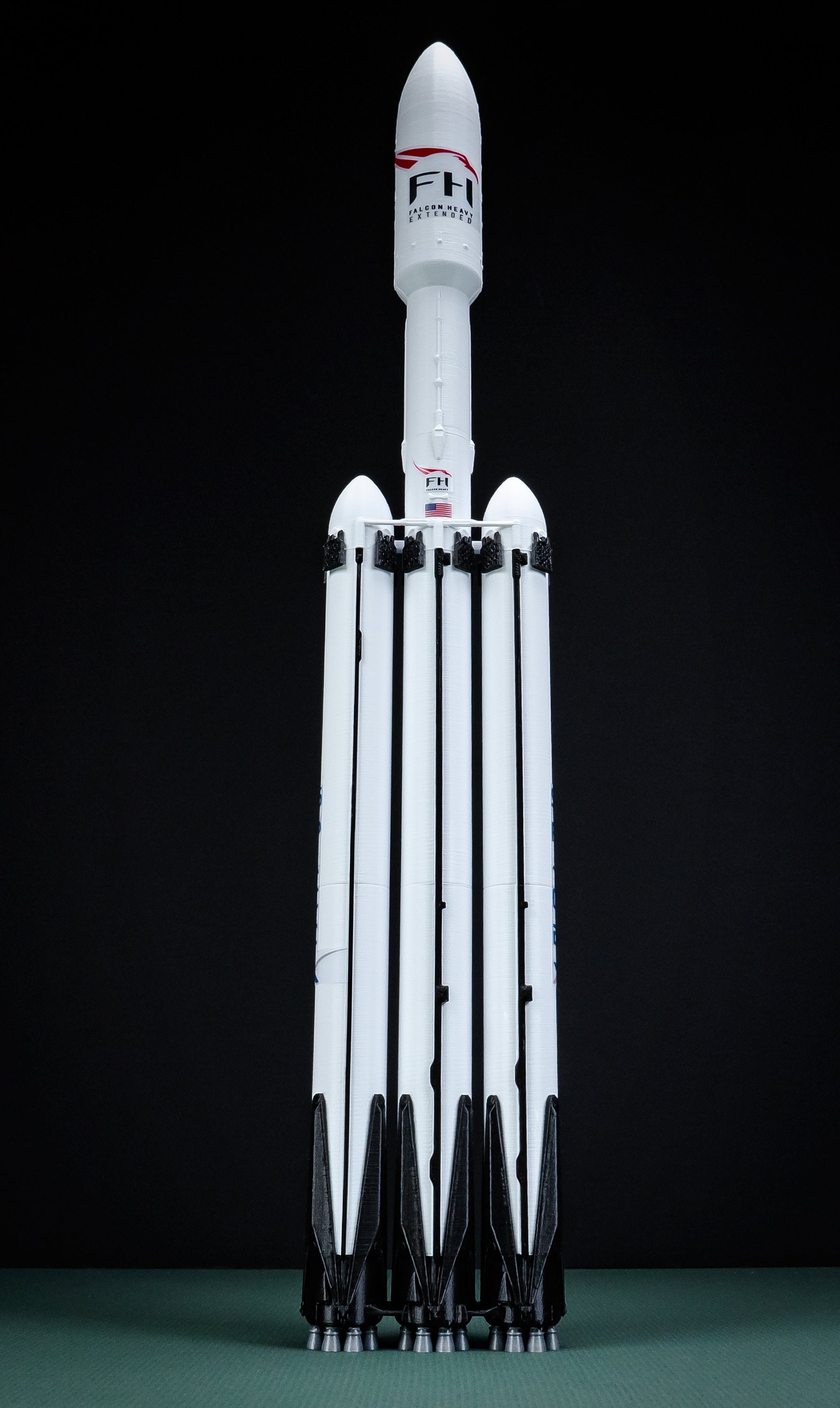 FALCON HEAVY Extended Plastic Model Rocket Spacex NASA - Etsy Australia