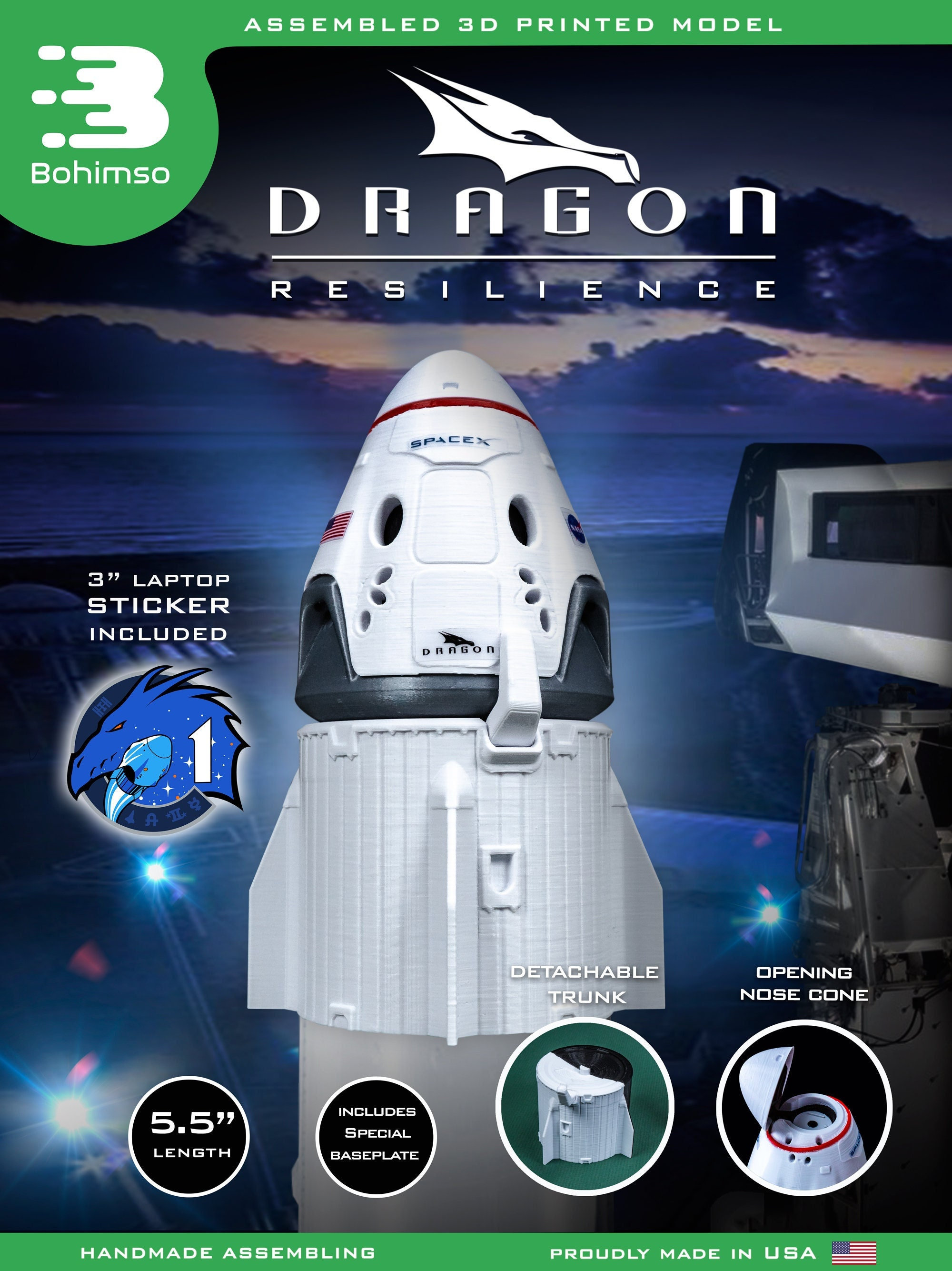 Spacex Dragon Capsule V2 New Logo