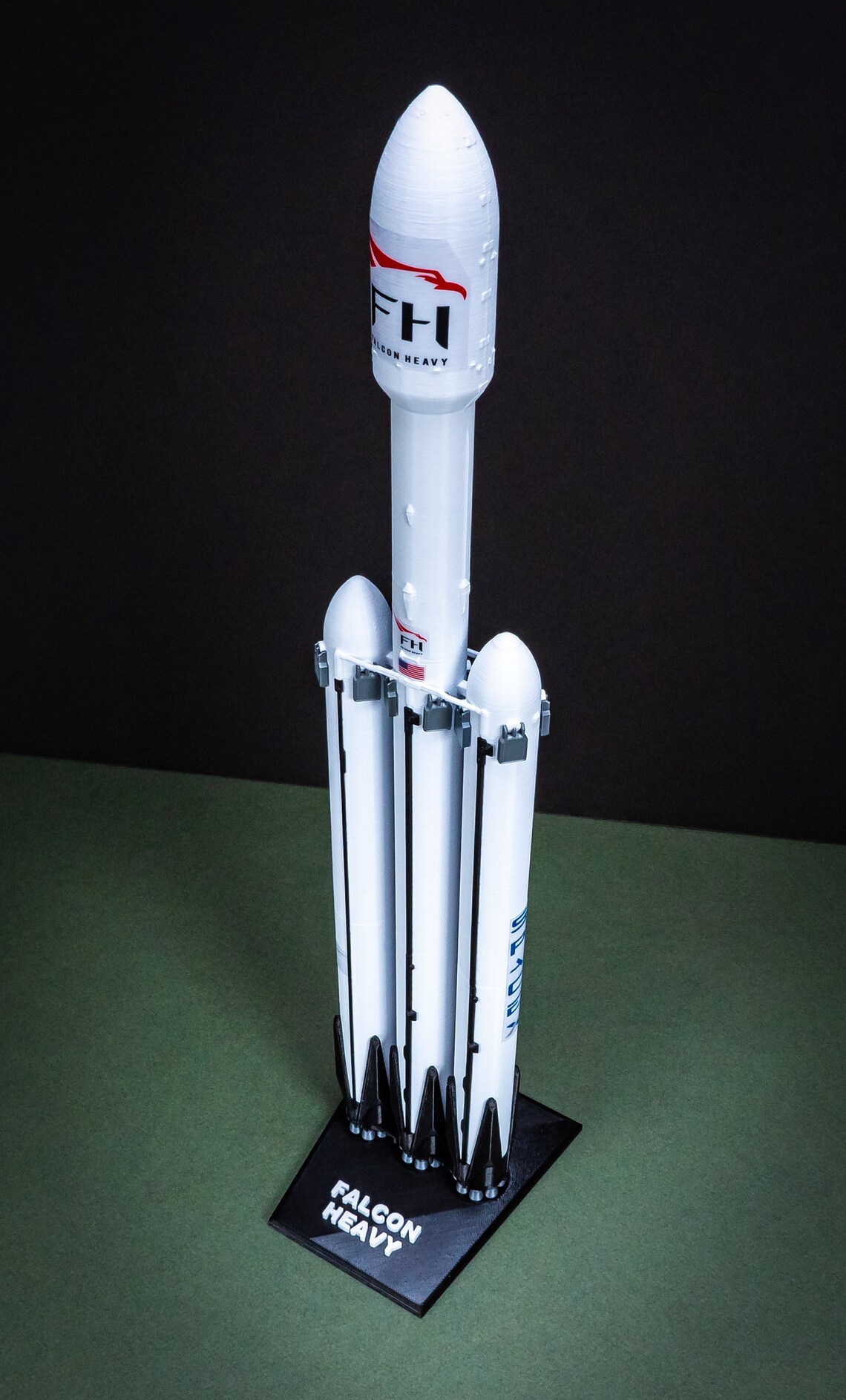 FALCON HEAVY Plastic model Rocket SpaceX NASA Scale | Etsy