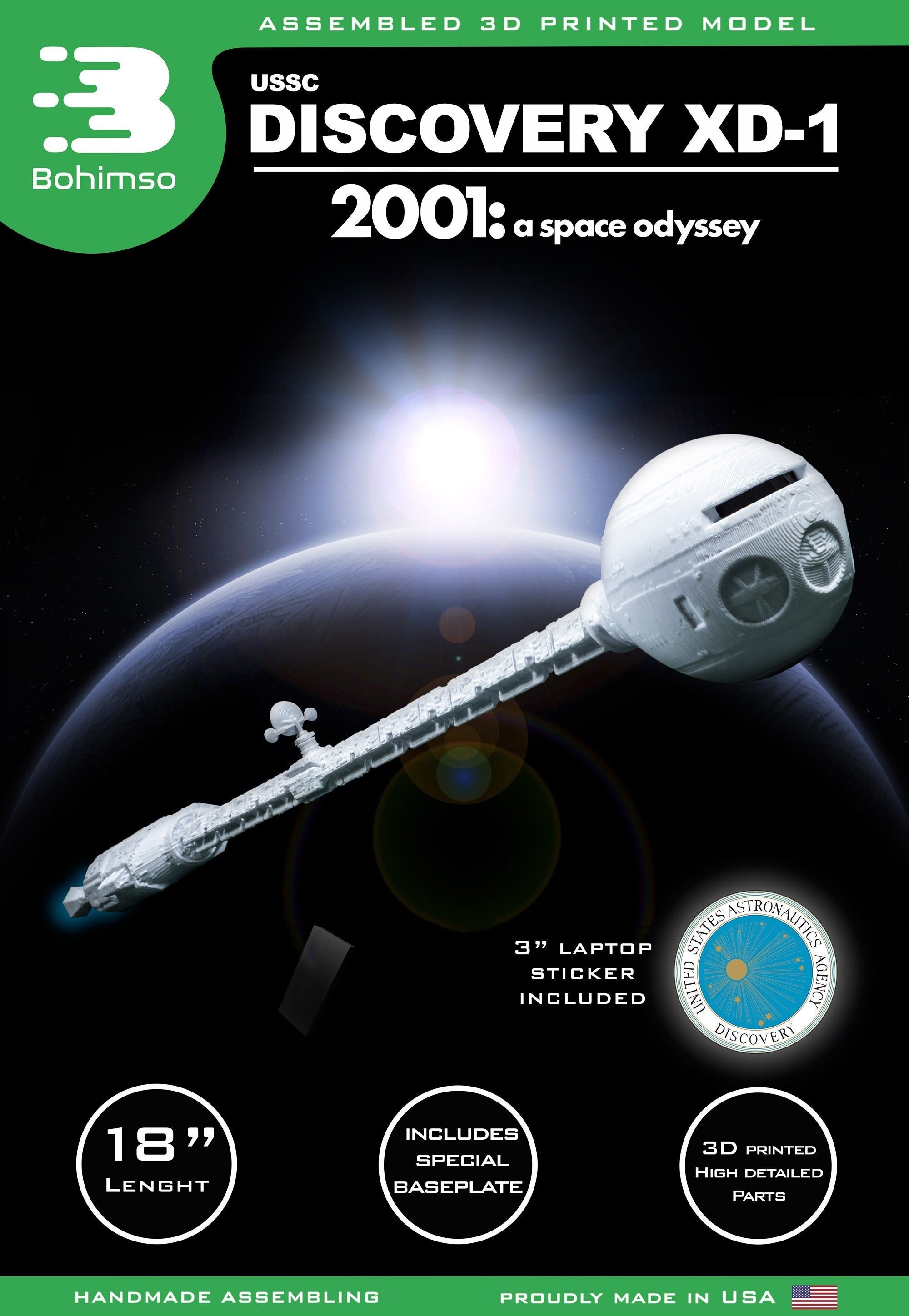 2001 Discovery Spacecraft From Drawing
