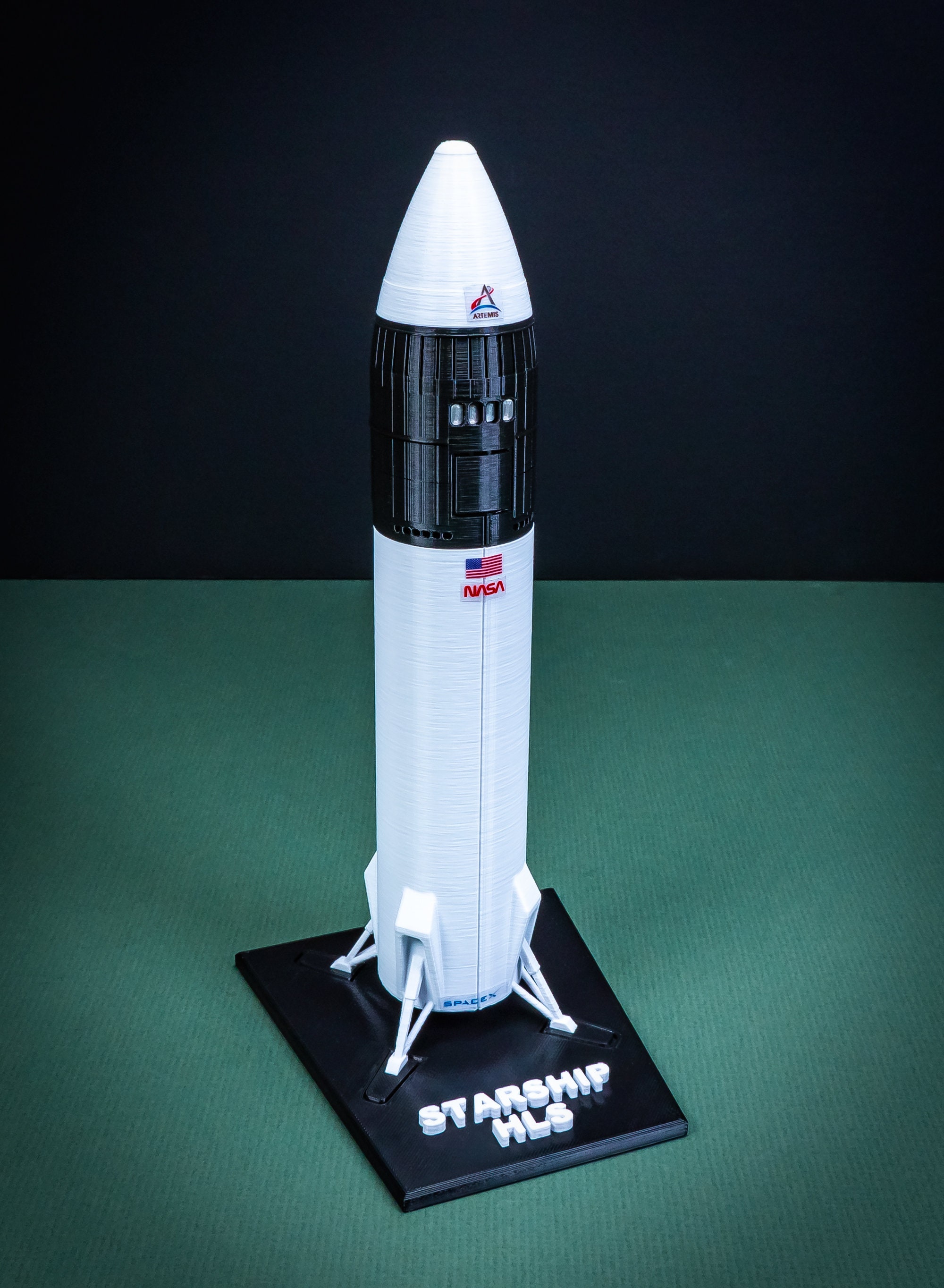 STARSHIP HLS Human Landing System Plastic Model Rocket - Etsy Australia