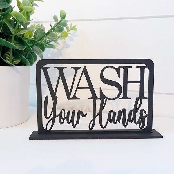 Wash Your Hands Sign - Etsy