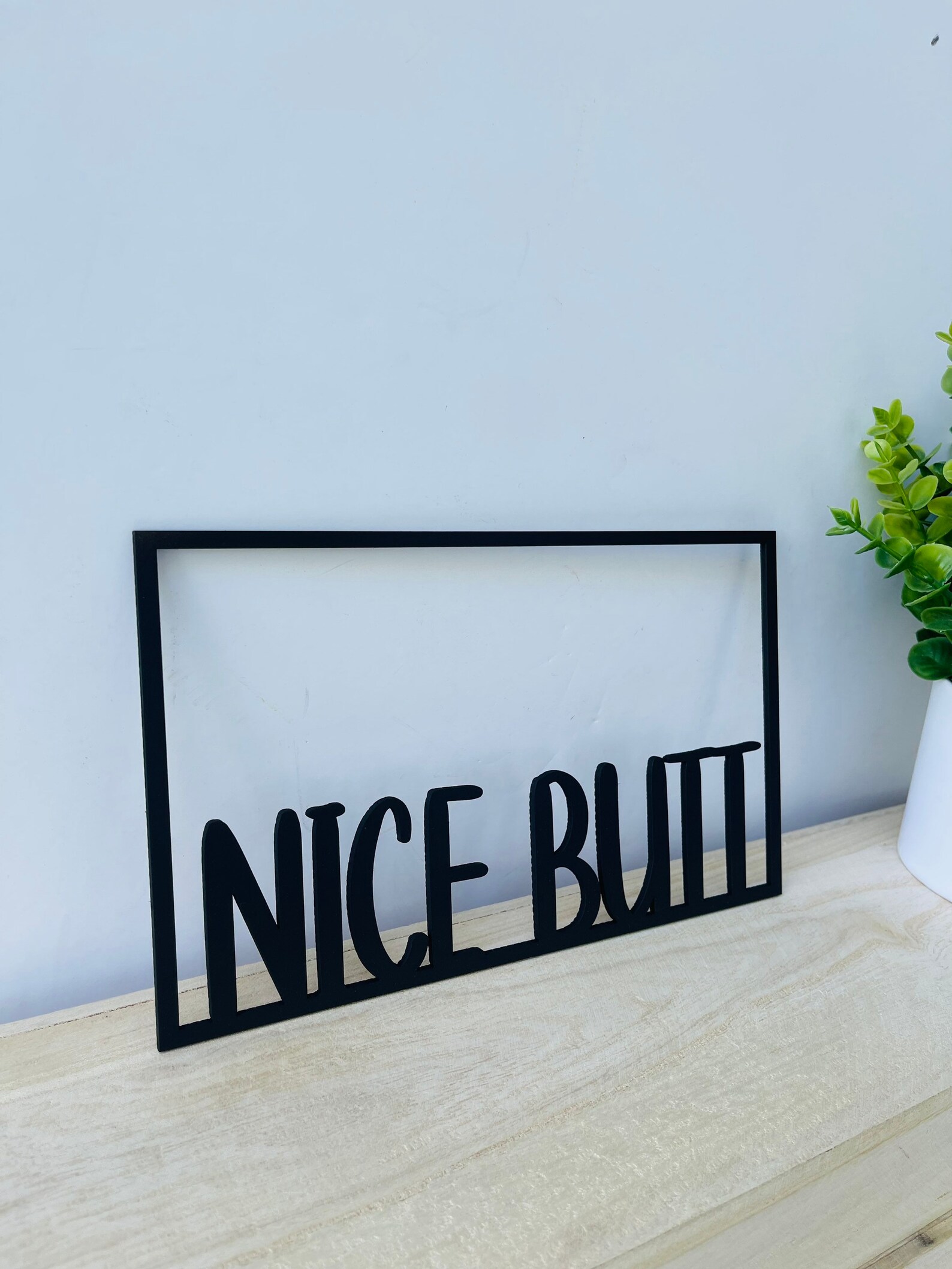 Nice Butt Cutout Sign Cutout Bathroom Sign Signs for - Etsy