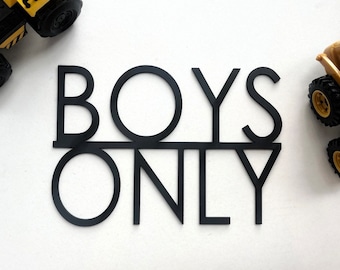 Boys Room Sign - Etsy