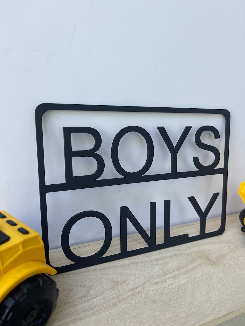 Boys Only Sign Boys Only Cutout Sign Cutout Sign for Boys | Etsy