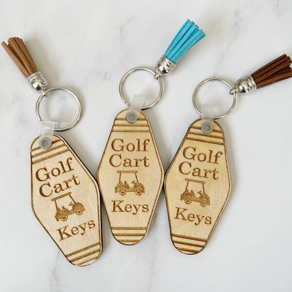 Golf Cart Key Tags - Etsy