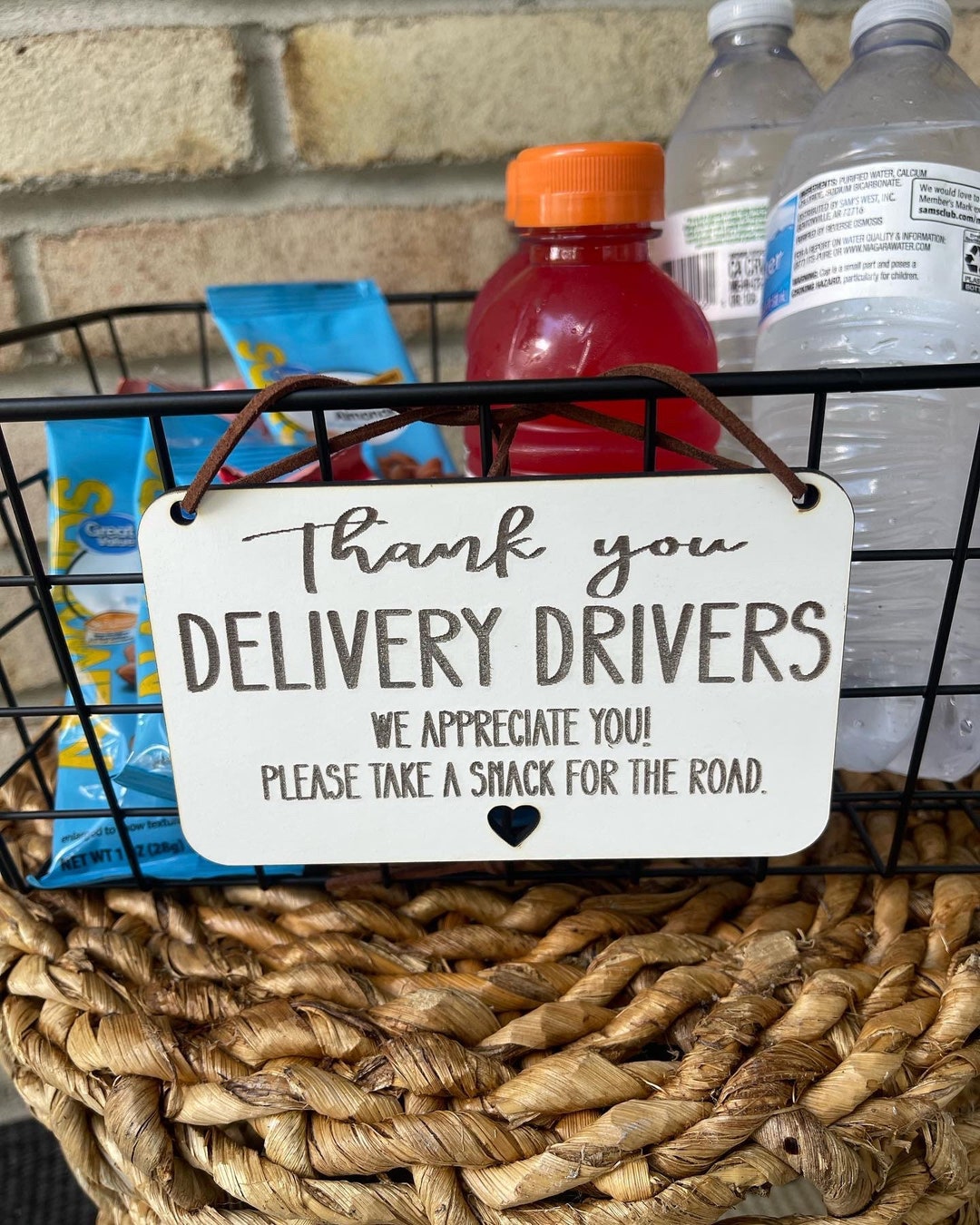 Thank You Delivery Driver Sign, Delivery Driver Treat Sign - Etsy