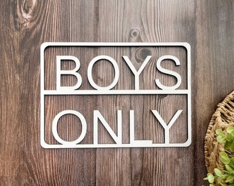 Boys Room Sign - Etsy