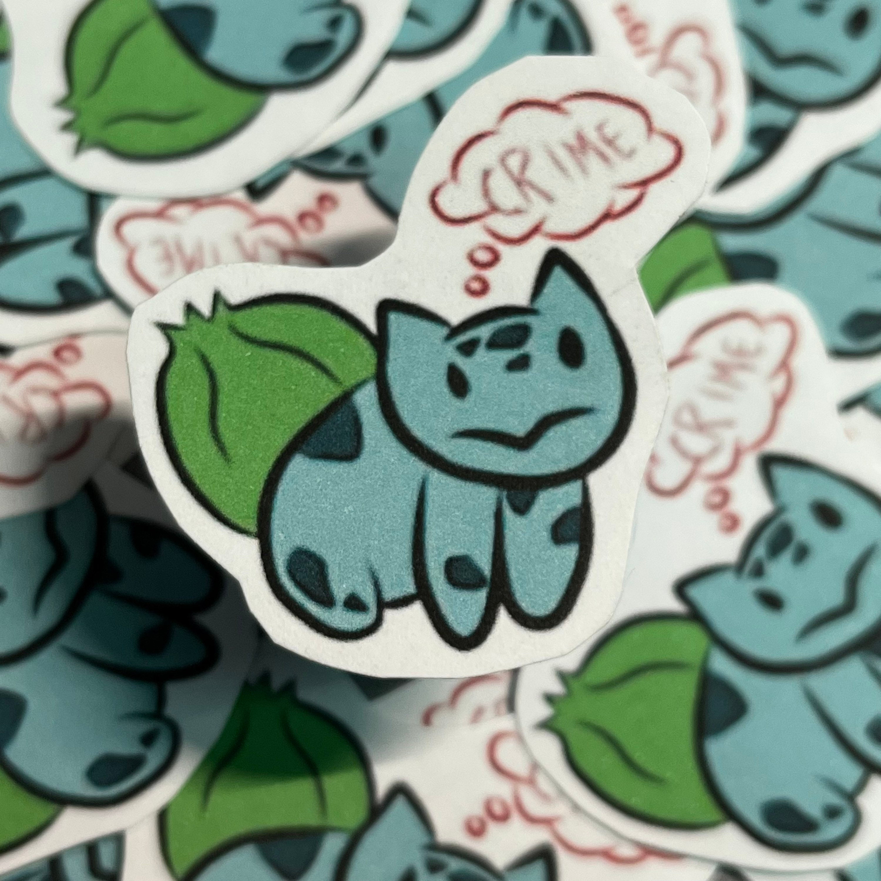 Pokémon Crime Bulbasaur Stickers Pokémon Go Pokémon - Etsy