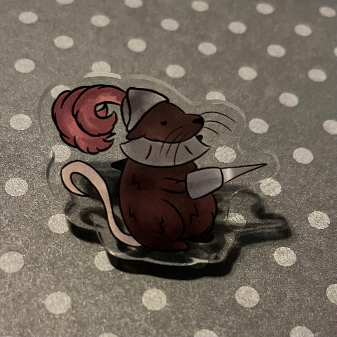 Renaissance Knight Rat - Medieval - Acrylic Pin - Cute Badges ...