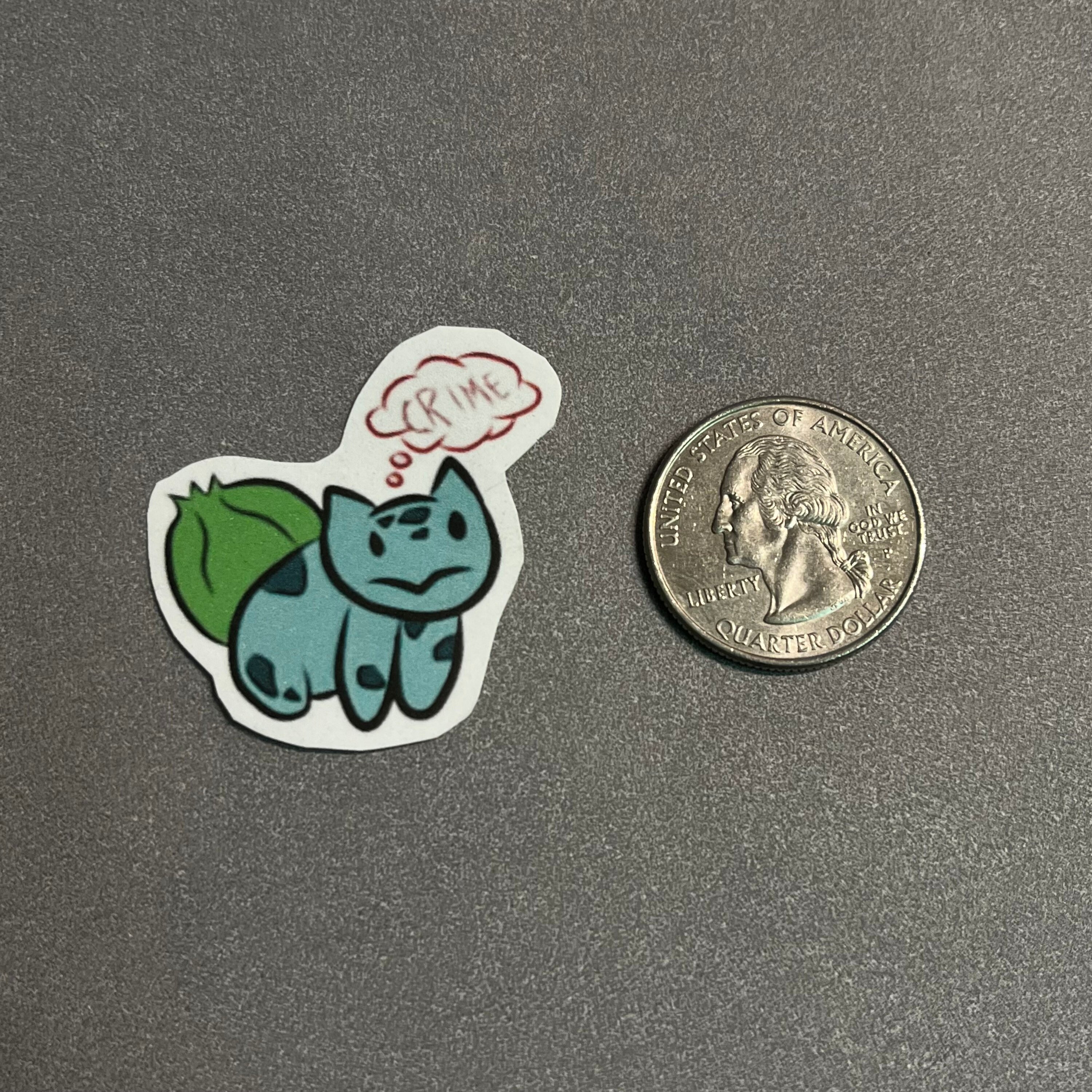 Pokémon Crime Bulbasaur Stickers Pokémon Go Pokémon - Etsy