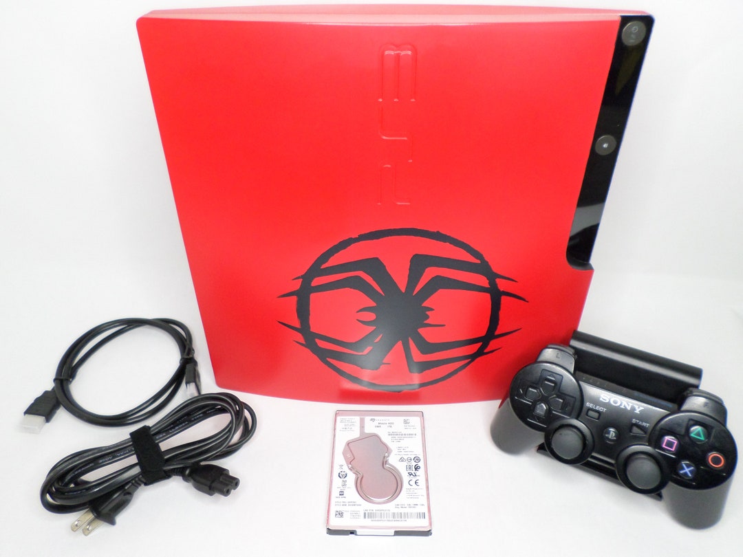Playstation 3 Slim PS3 Miles Morales Custom Design 1TB - Etsy