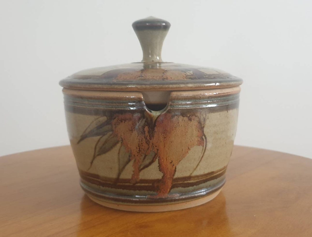Vintage Maldon Pottery - Jar With Lid. - Etsy