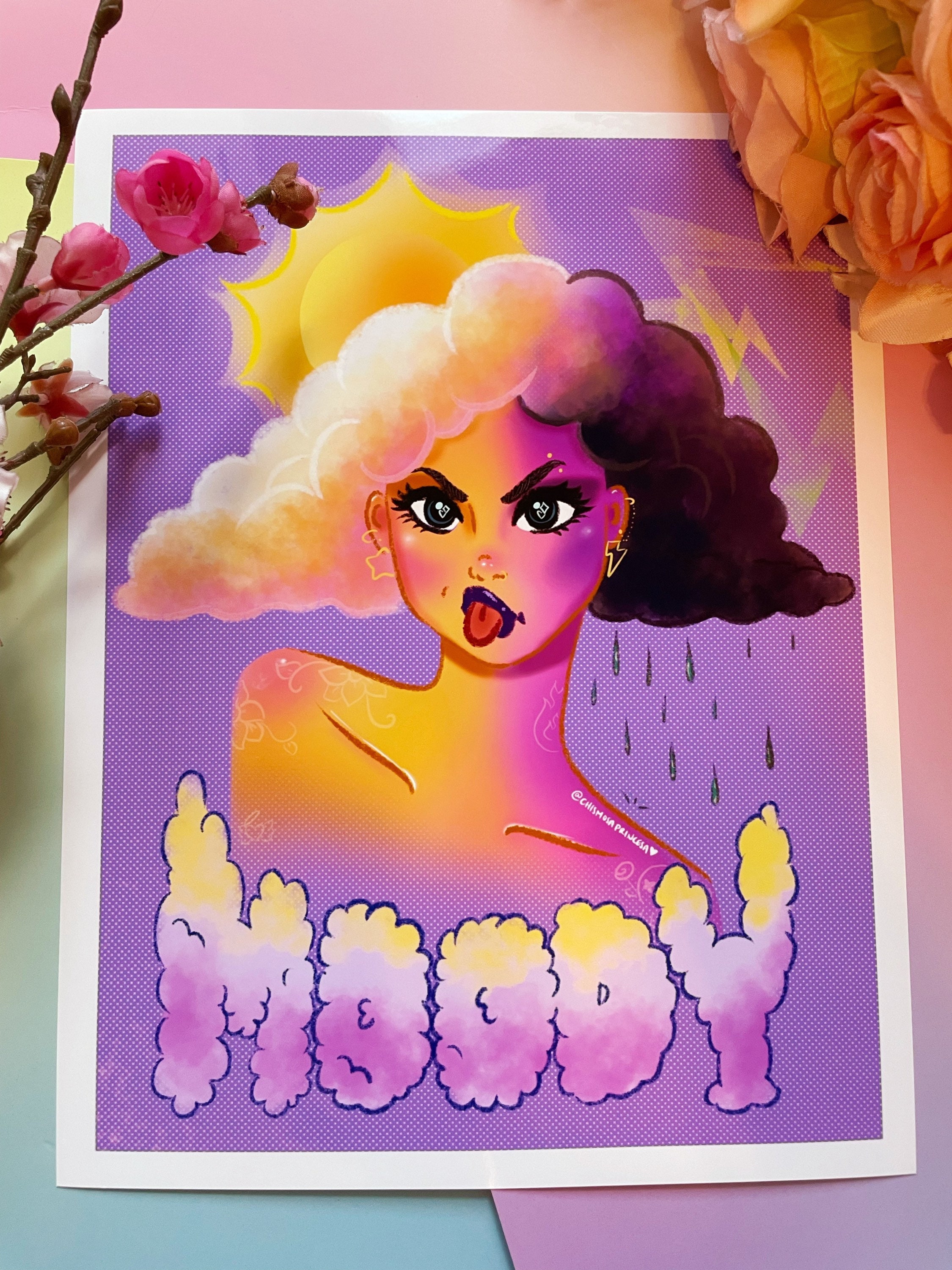 Moody Babe Print / Moody Art / Moody Girl / Prints for Wall - Etsy