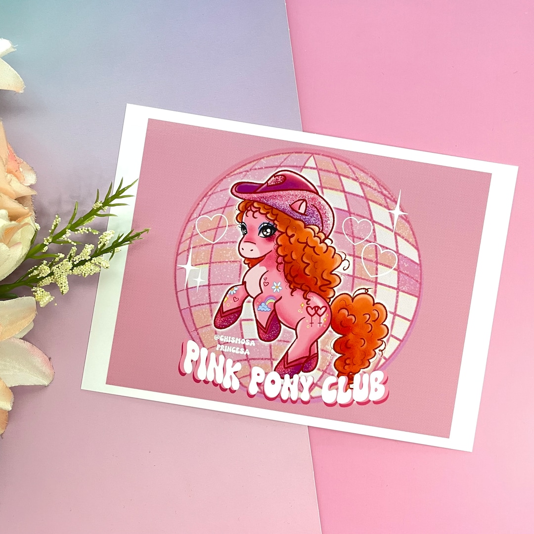 Pink Pony Club Print / Chappell Roan Art Print / Cute WLW Art / Pretty Prints - Etsy