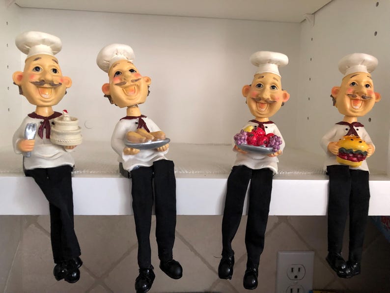 Chef, Shelf Sitter, Shelf Sitters, Removable Cloth Legs Shelf Sitters ...