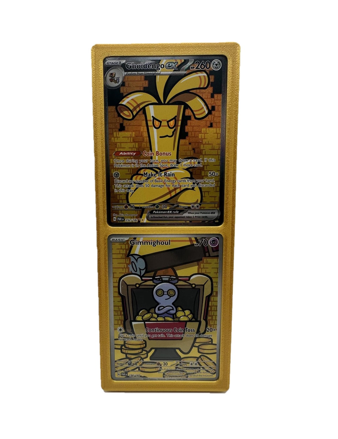 Pokémon 2 Card Continuation Frame Standing or Hang | Gholdengo ...