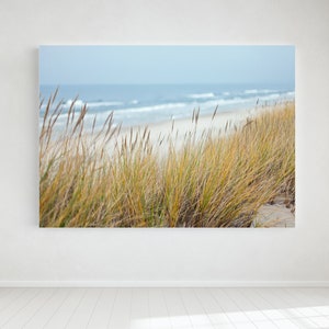Beach Photography, Beach Grass Art Print, Ocean Photograph, Large Wall ...