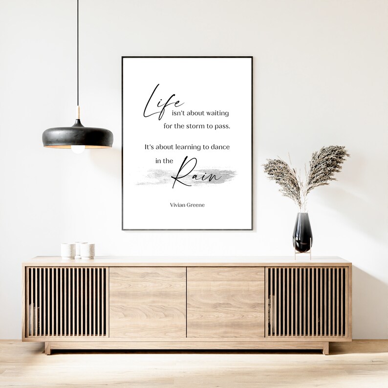 Inspirational Quote by Vivien Green, Printable Wall Art, Modern Art ...