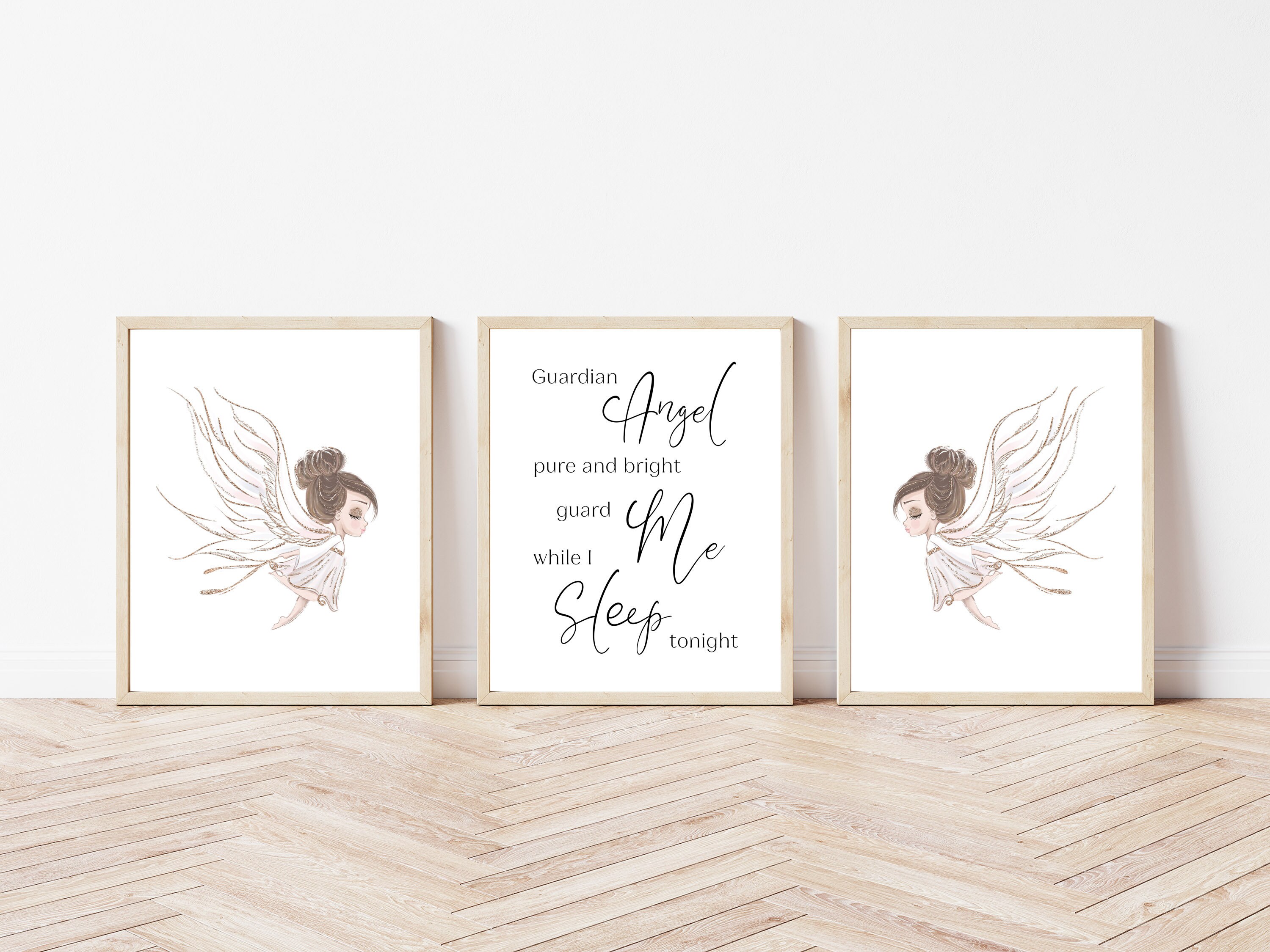 Guardian Angel Prayer, Angel Art Print, Wall Art, Nursery Decor ...
