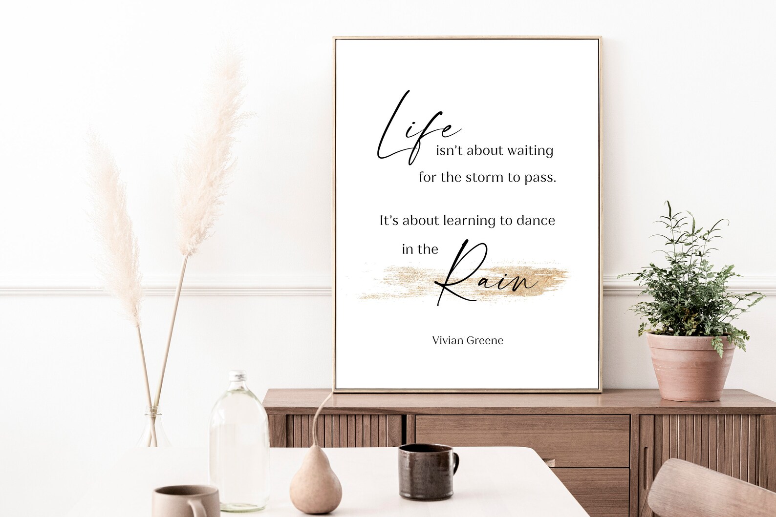 Inspirational Quote by Vivien Green, Printable Wall Art, Modern Art ...
