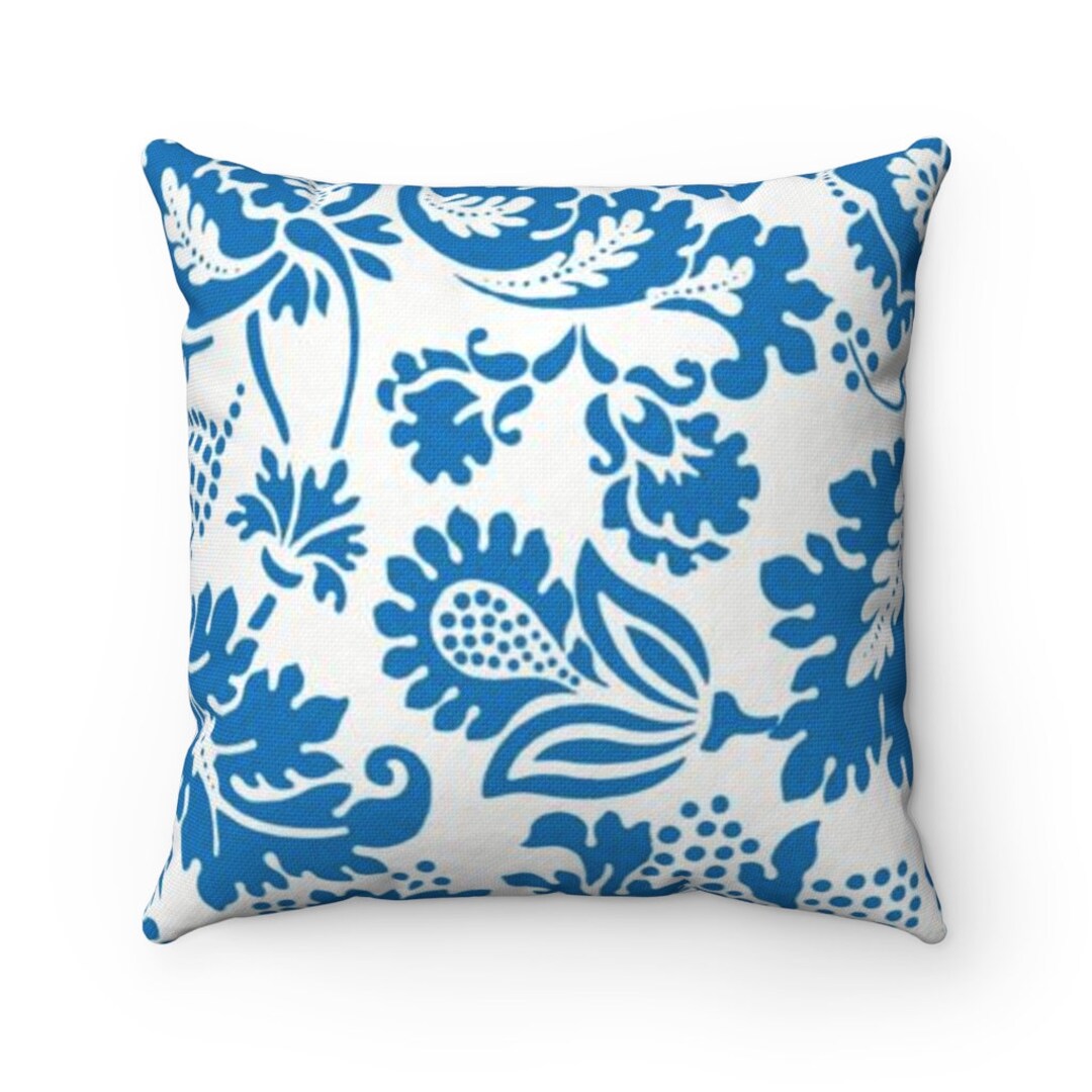 William Morris Blue & White Venetian Print Pillow Cover, Pillow Case ...