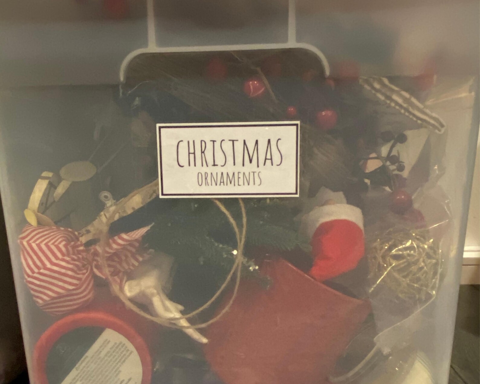 Easy Christmas Storage Labels - Instant Download - Etsy